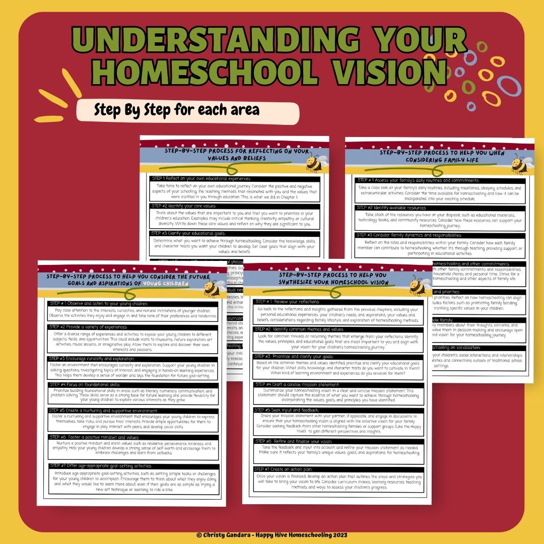 Define Your Homeschool Vision - Happy Hive Homeschooling