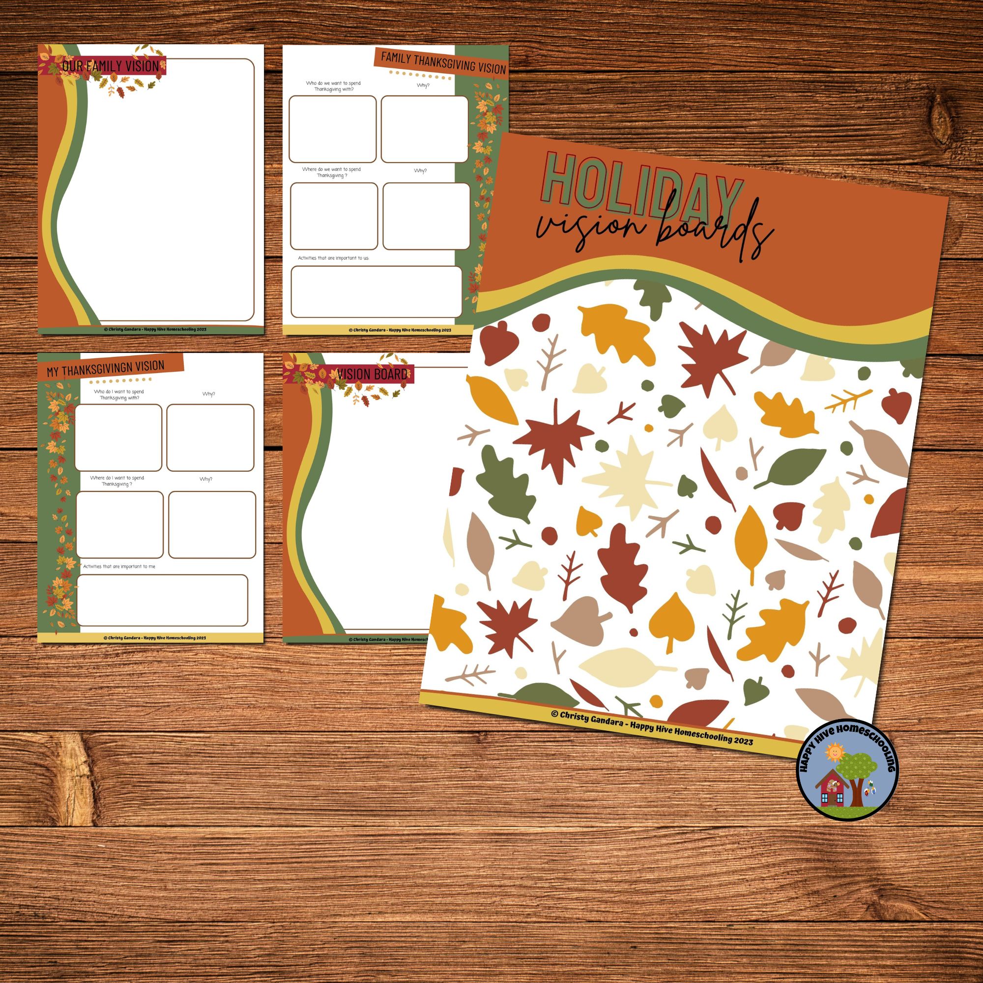 Thanksgiving Planner and Activity Pack - Happy Hive Homeschooling